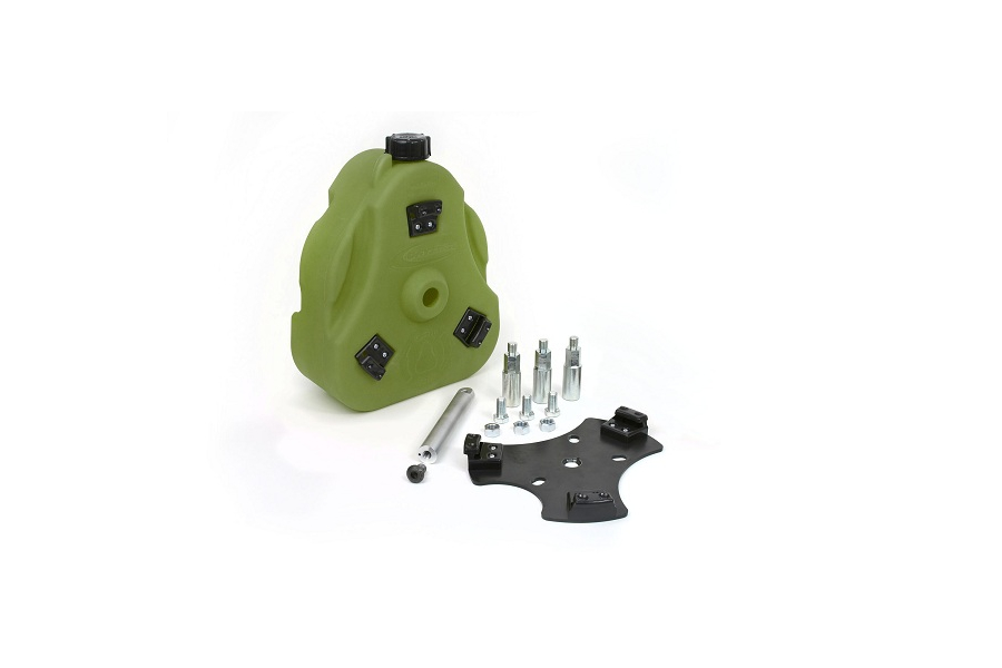 Daystar Cam Can 2 Gallon Gas Can Kit Green - Jeep DJ-3 1956-1958 ...