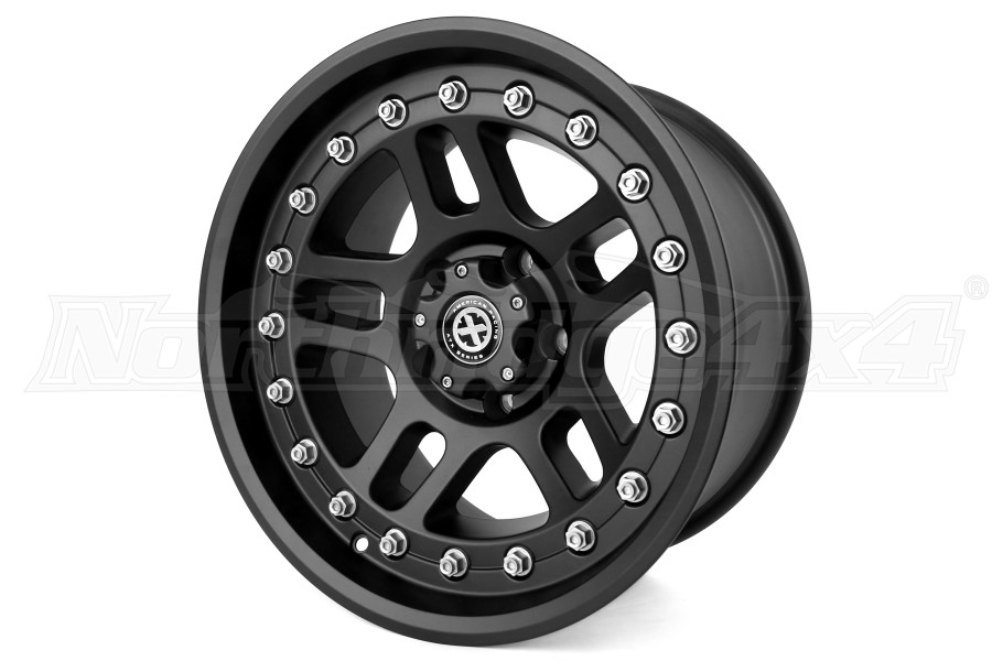 ATX Wheels AX195 Cornice Teflon Coated Wheel Black 17x9 - Jeep Rubicon ...