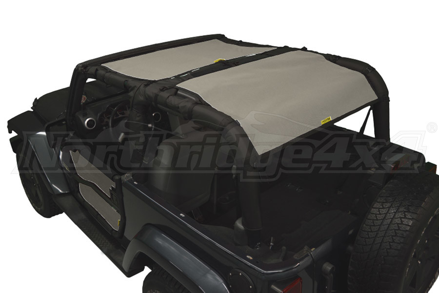 Jeep JK 2DR Dirty Dog 4x4 Sun Screen Rear Only Grey - Jeep Rubicon 2007 ...