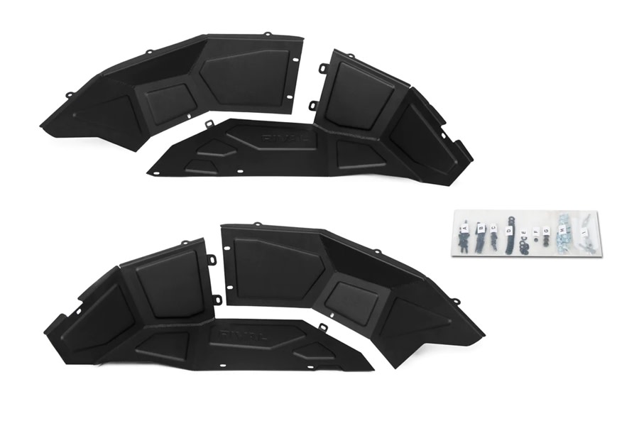 Jeep JL RIVAL Aluminum Rear Inner Fender Liners - Jeep Rubicon 2018 ...