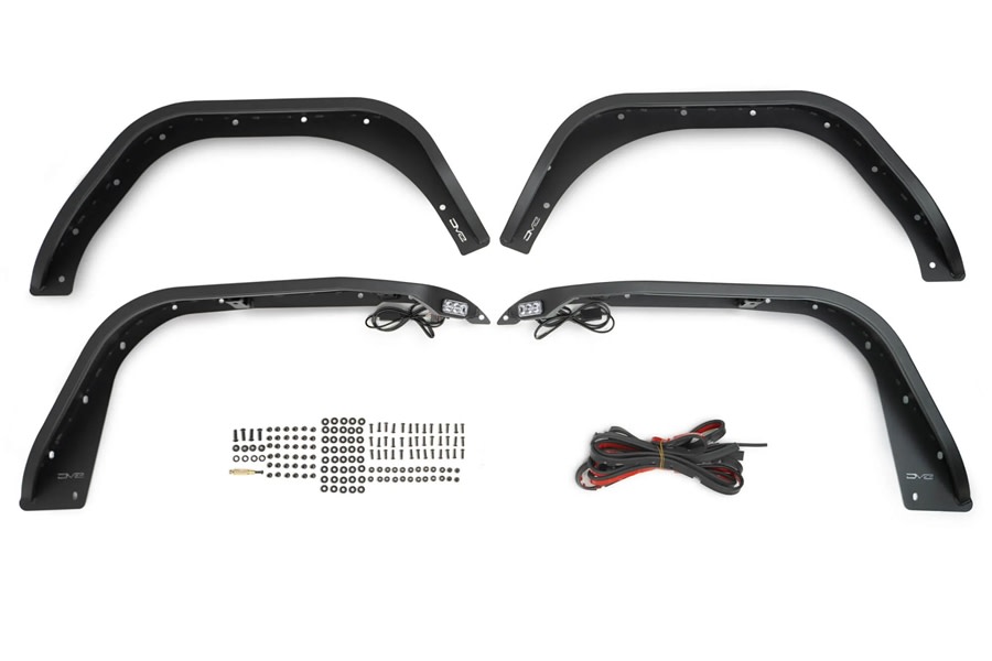 DV8 Slim Fenders w LED Turn Signal Lights | FDJL-07|Northridge4x4