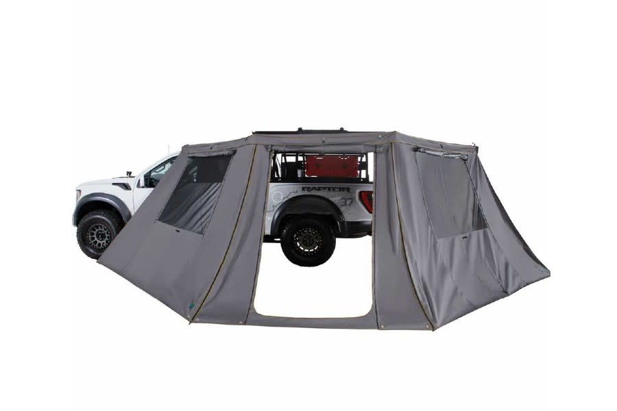 Overland Vehicle Systems HD Nomadic 180 LTE Awning Wall w Windows Grey ...