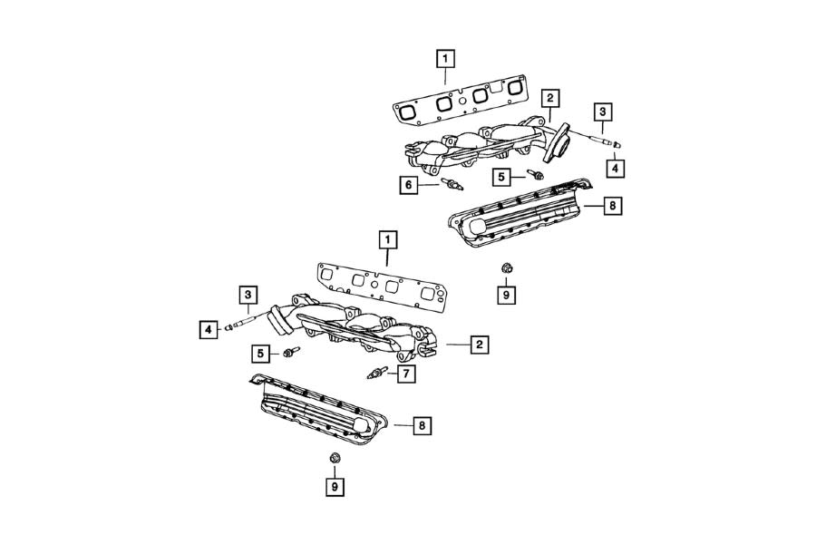 Jeep JL 392 Only 2021+ Mopar Hex Flange Head Bolt Mounting - Jeep ...