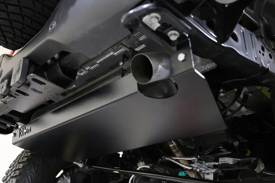 Rock Hard 4x4 Aluminum Muffler Skid Plate - Ford Badlands 2021-2024 ...