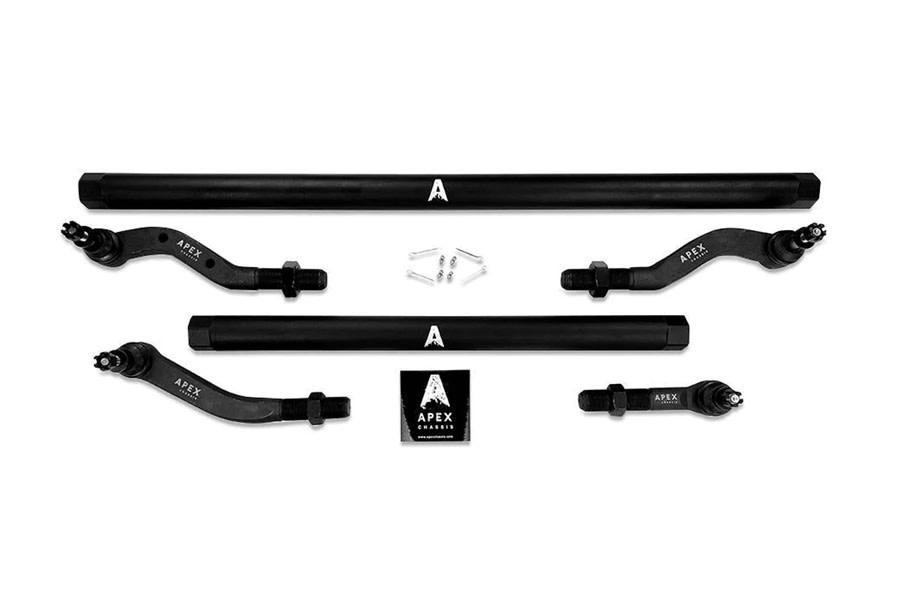 Apex Chassis 2.5 Ton Front Steering Kit (Black Aluminum)|Northridge4x4