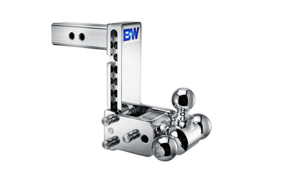 BW Hitches Tow Stow 2in TriBall Receiver Hitch Chrome | TS10049C ...