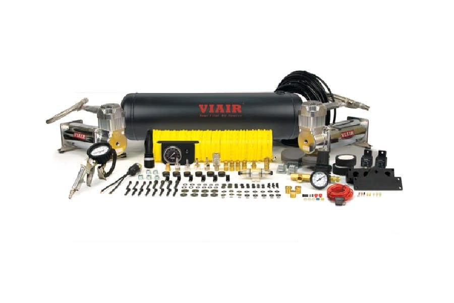 Viair Dual 444C Onboard Air System 200 PSI For Up To 40in Tires Chrome | 20019|Northridge4x4