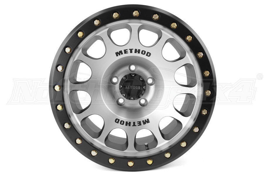 Method Race Wheels 105 Series Wheel Silver Matte Black Ring 17x9 5x5 ...