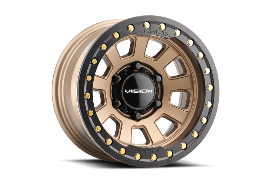 Vision Wheel 350 Ojos Beadlock Wheel 17x9 5x5 Bronze - Jeep Rubicon ...