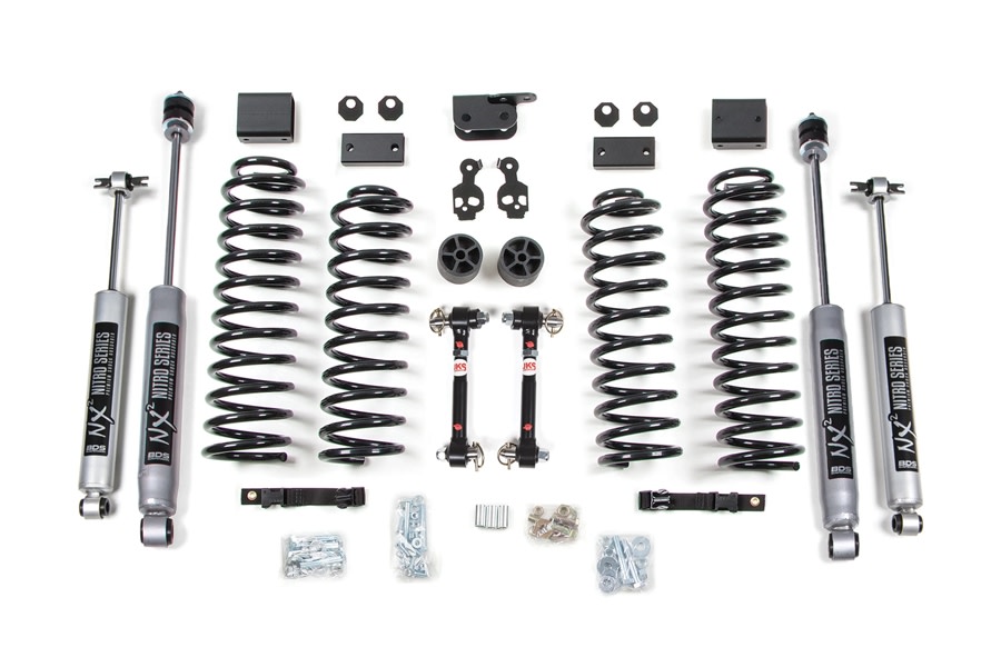 Jeep JK 4Dr 2007-11 Rubicon BDS Suspension 3in Lift Kit w Fixed Links ...