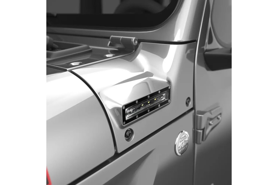 EGR USA VSL Jeep Side LED Lights Billet Silver - Jeep Rubicon 2018-2025 ...