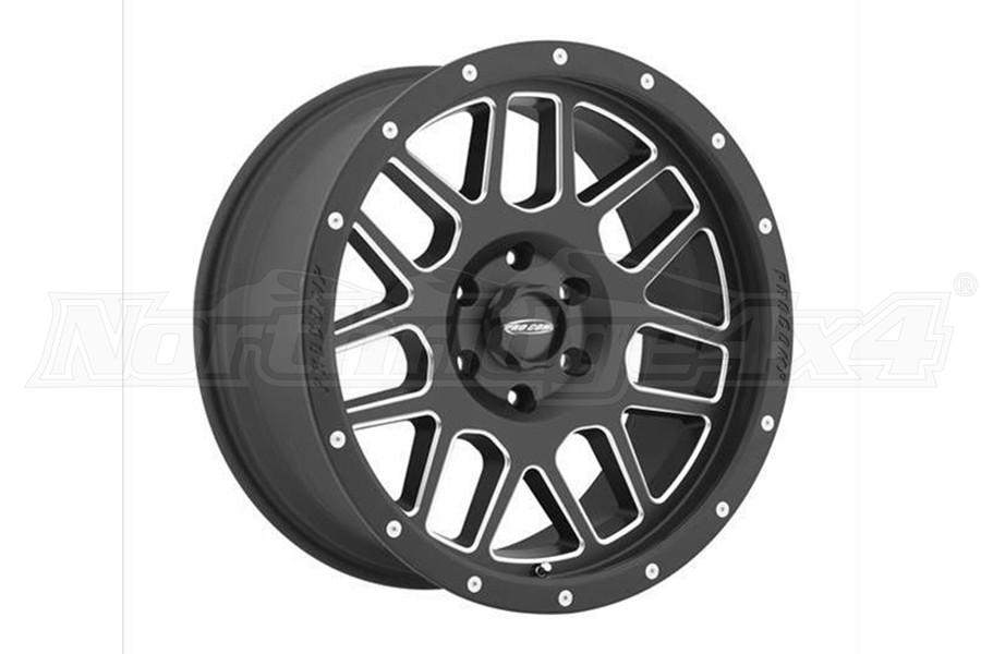 Pro Comp Xtreme Alloys Series Vertigo Wheels Satin Black Milled 18x9 5x5 - Jeep Rubicon 2007 ...