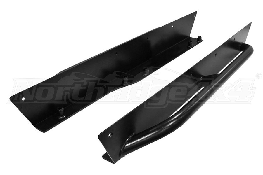 Jeep TJ Rock Hard 4x4 Rocker Sliders Black - Jeep Rubicon 2003-2006 ...