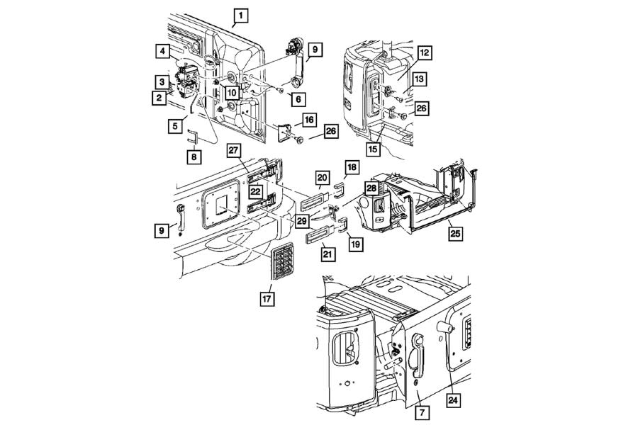 Jeep JK 07-18 Mopar Tailgate - Jeep Rubicon 2007-2018 | 68079246AB ...