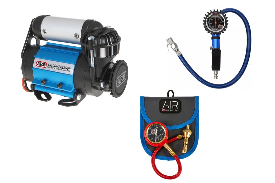 ARB Single Compressor w Analog Inflator and Deflator Gauges Package ...