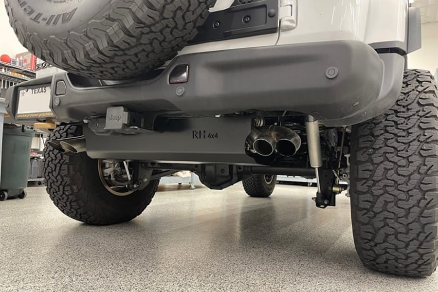 Rock Hard 4x4 Aluminum Muffler Skid Plate- 392|Northridge4x4