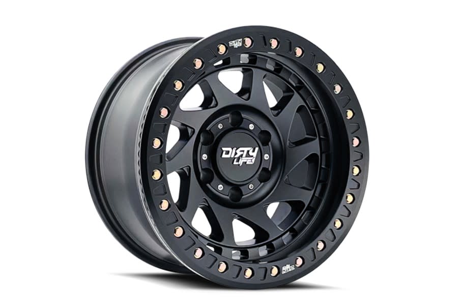 Dirty Life 9313 Engima Race Beadlock Wheel 17x9 5x5 12mm Offset Matte ...