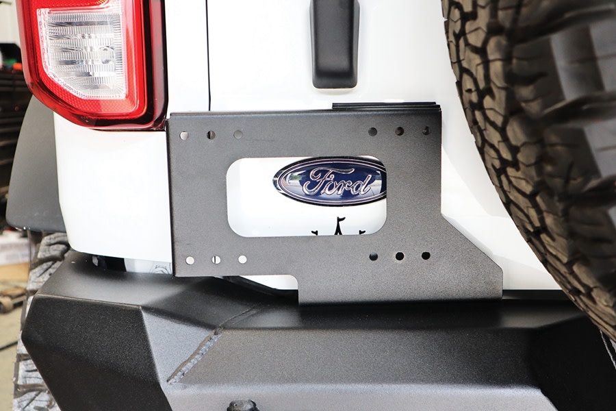 LOD Rear License Plate Door Mount Black - Ford Badlands 2021-2024 ...
