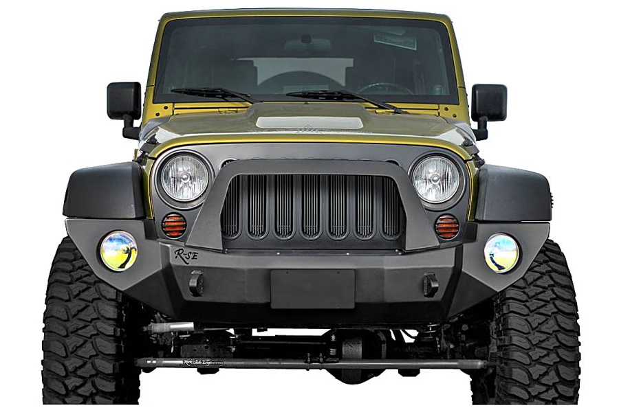 Jeep JK RockSlide Engineering Full Front Bumper With Bullbar No Winch ...