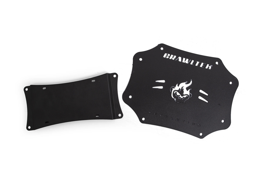 Jeep JK Crawltek Tailgate Plate License Plate Relocation Kit - Jeep ...