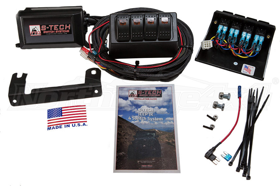 Jeep JK STech 4 position Switch Kit w Plug and Play custom wire harness ...