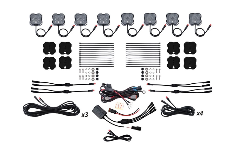 Diode Dynamics RGBW Rock Light Installer Magnet Mount Kit w Controller ...