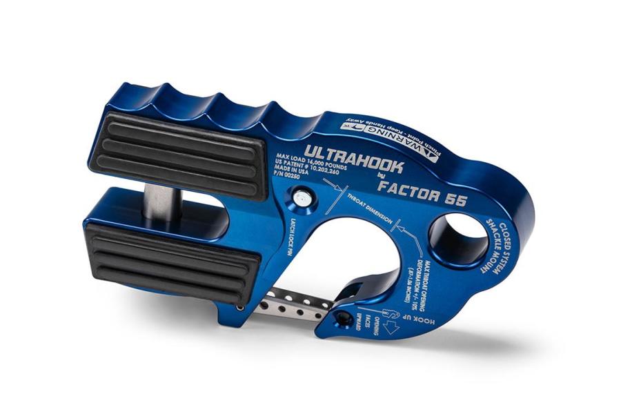 Factor 55 Ultrahook Winch Hook, Blue|Northridge4x4