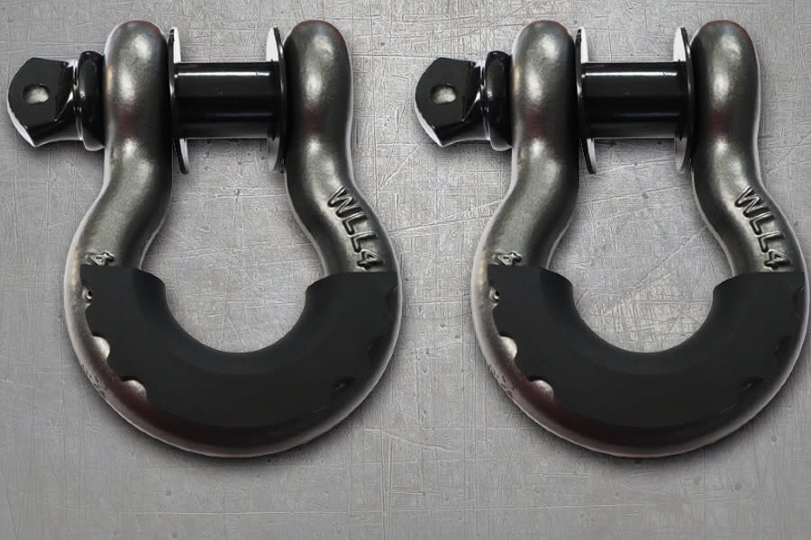 LOD Offroad 34in Shackle Kit with Isolators Grey | SHK1000|Northridge4x4