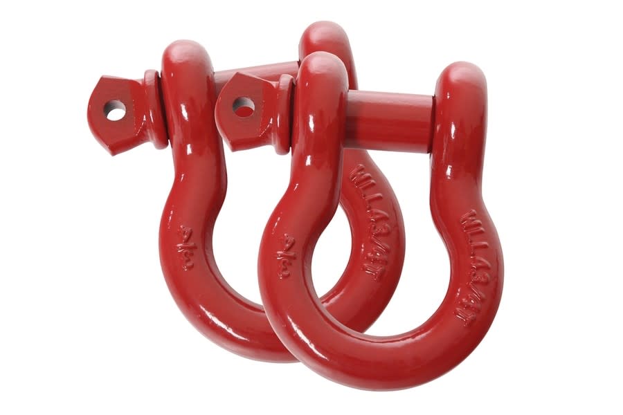 Overland Vehicle Systems Recovery Shackles 34in 475 Ton Red Pair ...