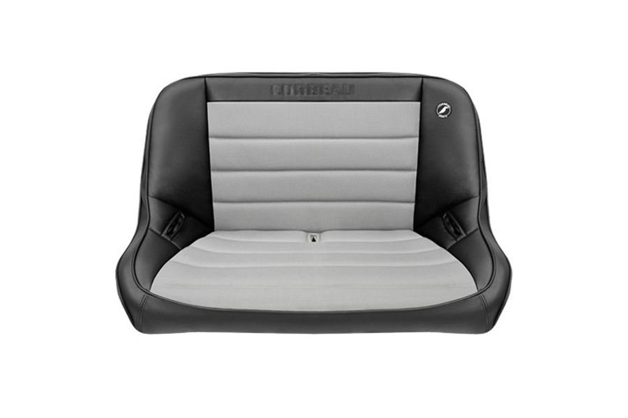 Jeep TJ 1997-06 Corbeau Baja Bench 40in Black Vinyl Grey Cloth - Jeep ...