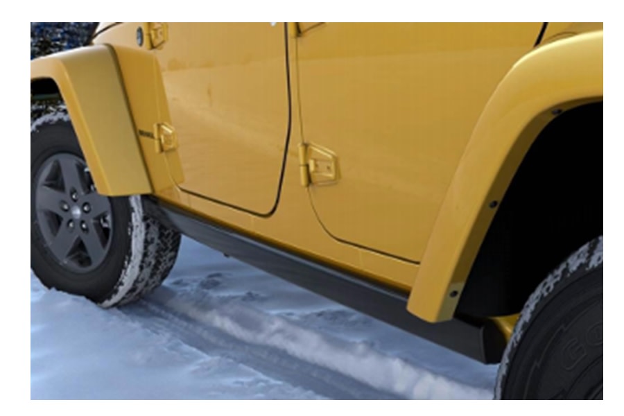 Jeep JK 4Dr Mopar OE Rock Rails Satin Black - Jeep Unlimited Rubicon ...