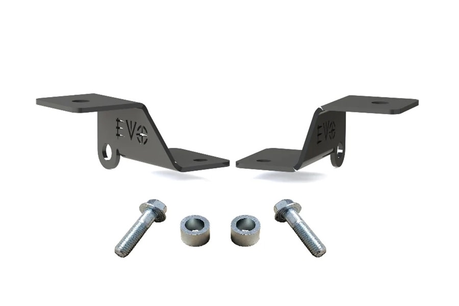 Evo Manufacturing APillar Cowl Ditch Light Mounts Pair Black - Jeep ...